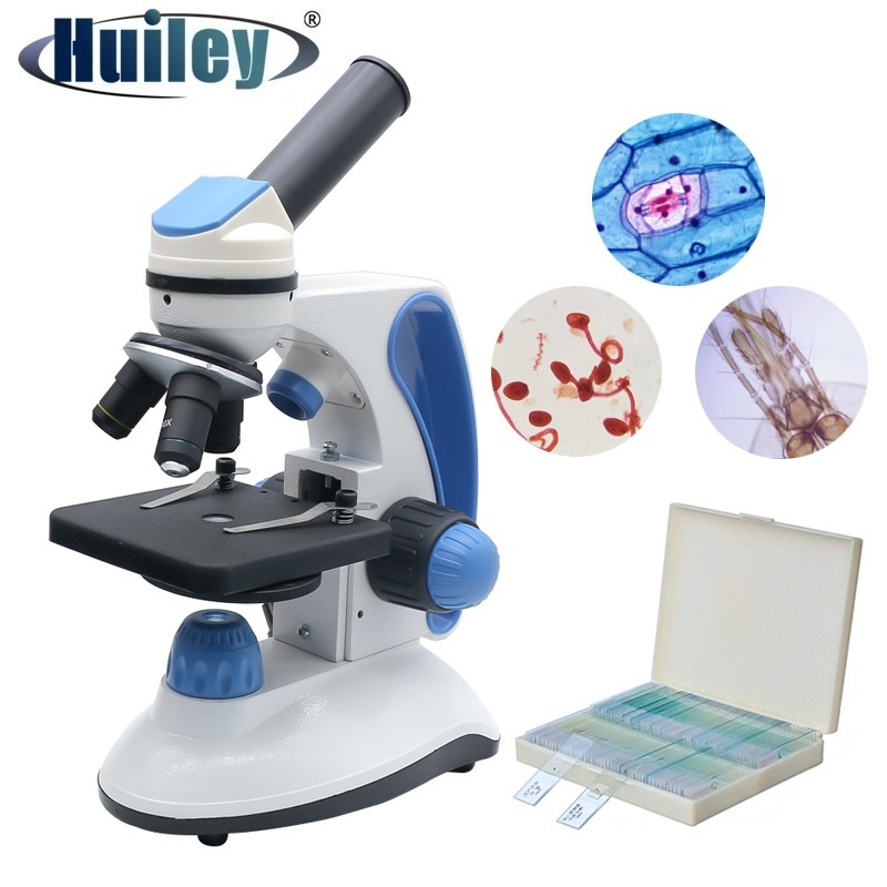 40X-2000X LED Monocular Biological Microscope with USB Camera Top ...