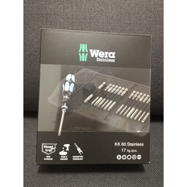 ชุดไขควง Kraftform Kompakt 60 Stainless Code Nr.:05071116001 Wera KK 60 | Shopee Thailand