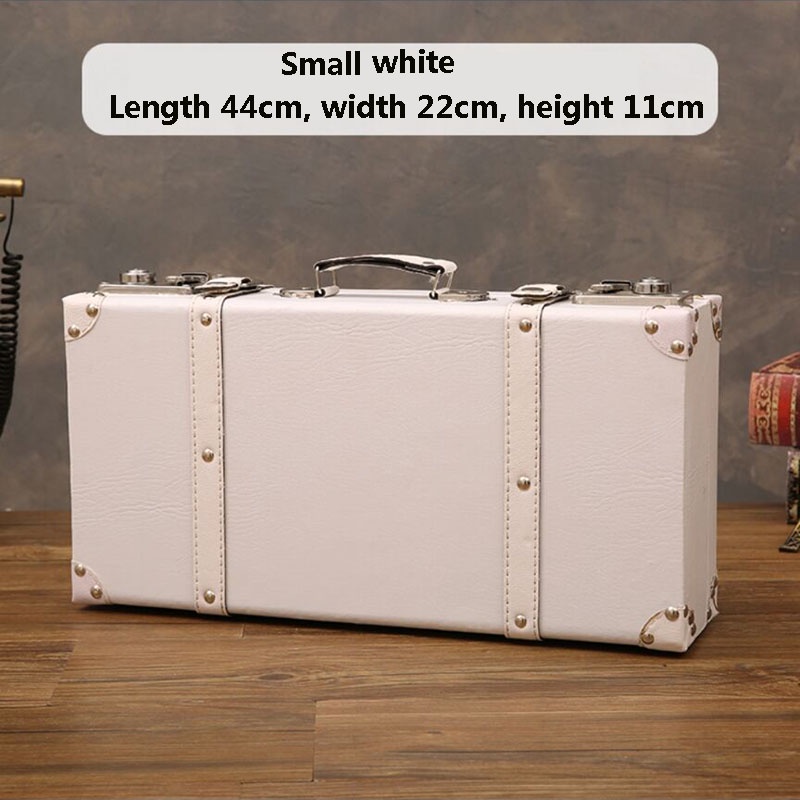 European Style Luxury Vintage Trunk Suitcase Red Travel Leather Luggage ...