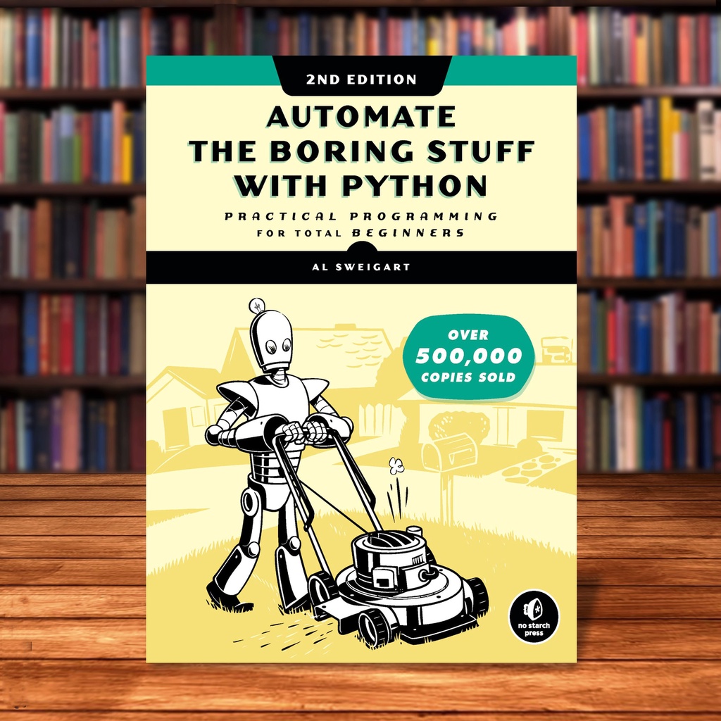 หนังสือปกอ่อนคุณภาพสูง อัตโนมัติ ลาย Python by Al Sweigart | Shopee ...