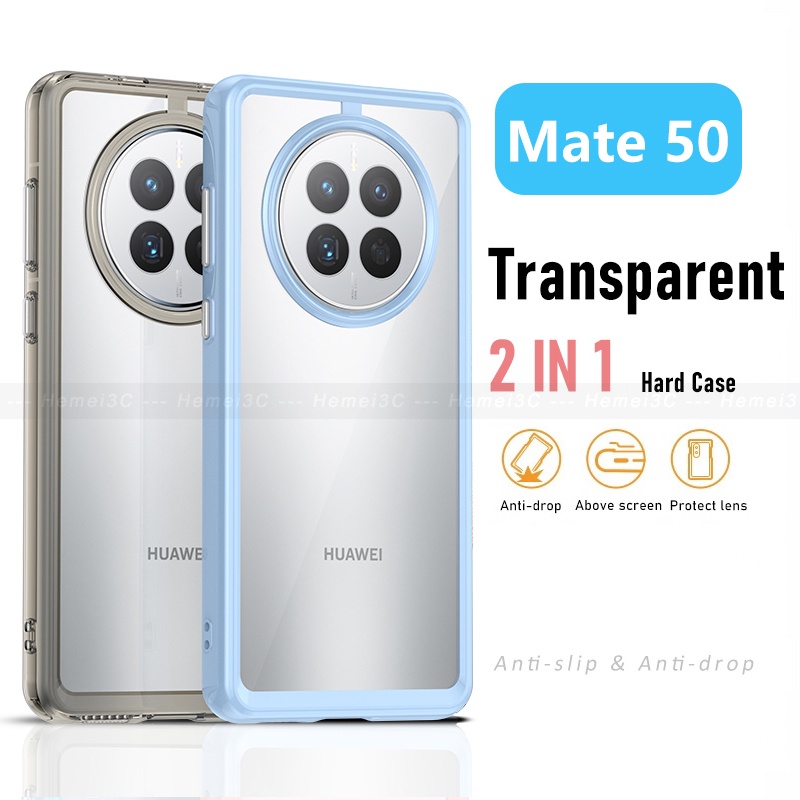 Huawei Mate 50 Mate50 Pro เคสอะคริลิคใส กันกระแทก เคสโทรศัพท์แข็ง | Shopee Thailand