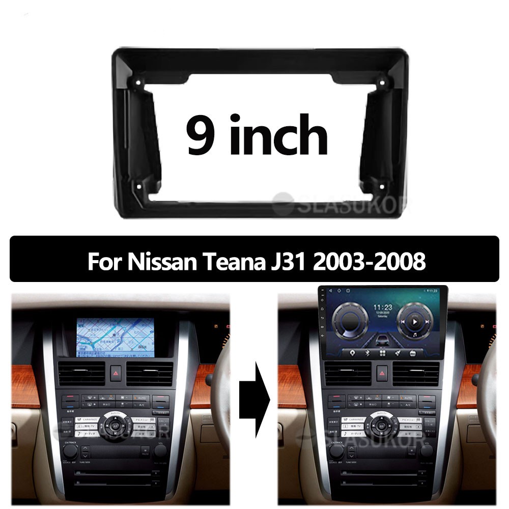 อะแดปเตอร์แผงแดชบอร์ด DVD 9 นิ้ว สําหรับรถยนต์ Nissan Teana J31 2003-2007 | Shopee Thailand