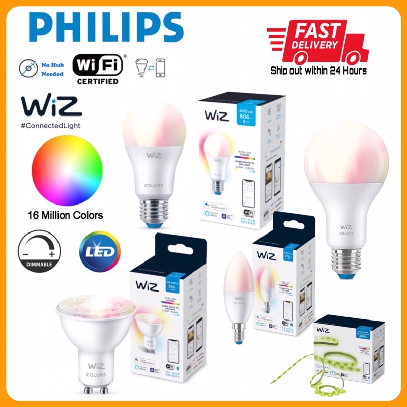 Philips WIZ [ 4.9w / 8w / 13w LED WiFi Smart Tunable Tuneable White ...
