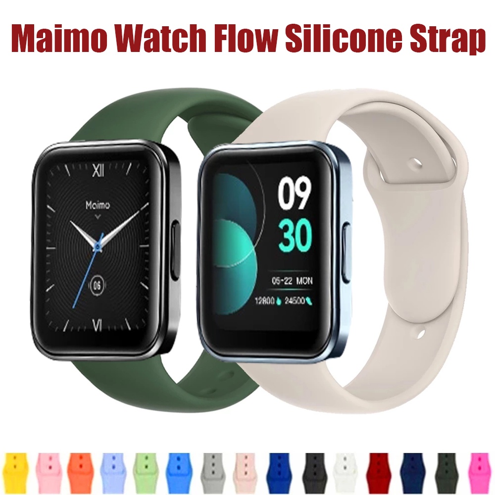 สายนาฬิกาข้อมือซิลิโคน แบบเปลี่ยน สําหรับ Maimo watch flow | Shopee Thailand