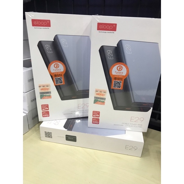 Eloop E29 แบตสำรอง 30000mAh QC 3.0 | PD 18W ชาร์จเร็ว Power Bank Fast Quick Charge ของแท้ ...