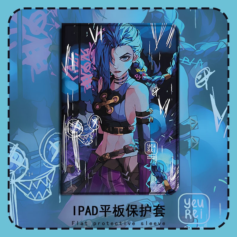 Jinx LOL เคส mini 1/2/3/4/5/6 air 1 2 3 4 5 pro 10.2 11 gen 7 8 9 เคสไอ ...