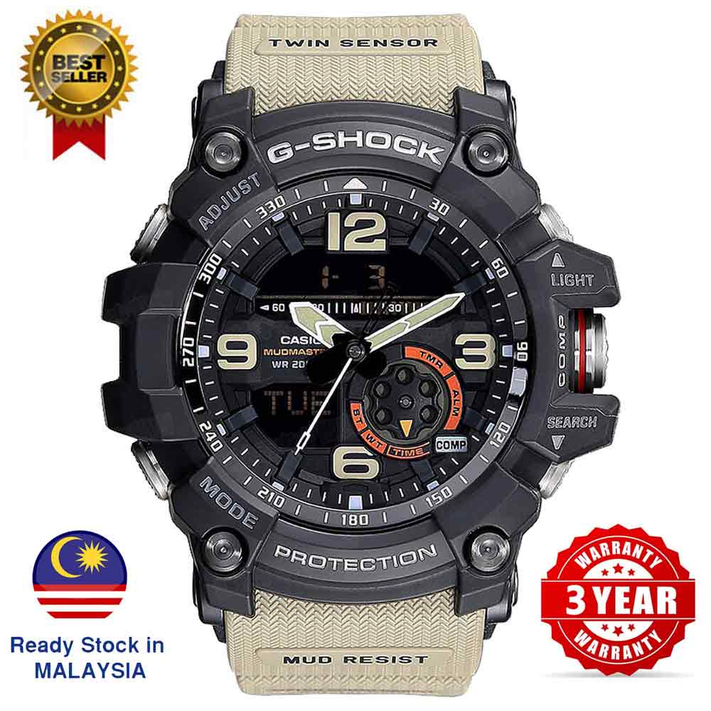 Casio G-SHOCK GG-1000 MUDMASTER Army สีเขียวนาฬิกาผู้ชายกีฬานาฬิกา GG ...