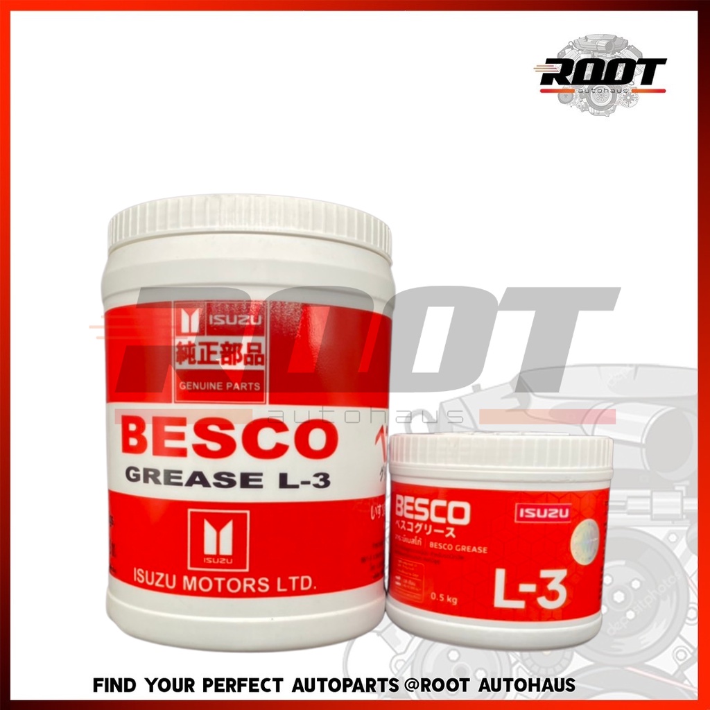 แท้ศูนย์ ISUZU จารบี BESCO Grease-L3 จาระบีหล่อลื่นลูกปืนล้อ 0.5 kg โฉม ...