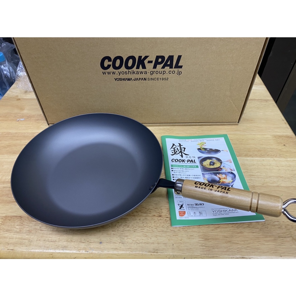 กระทะเหล็กญี่ปุ่น 22,24,26,28 ซม. Cook Pal | Shopee Thailand