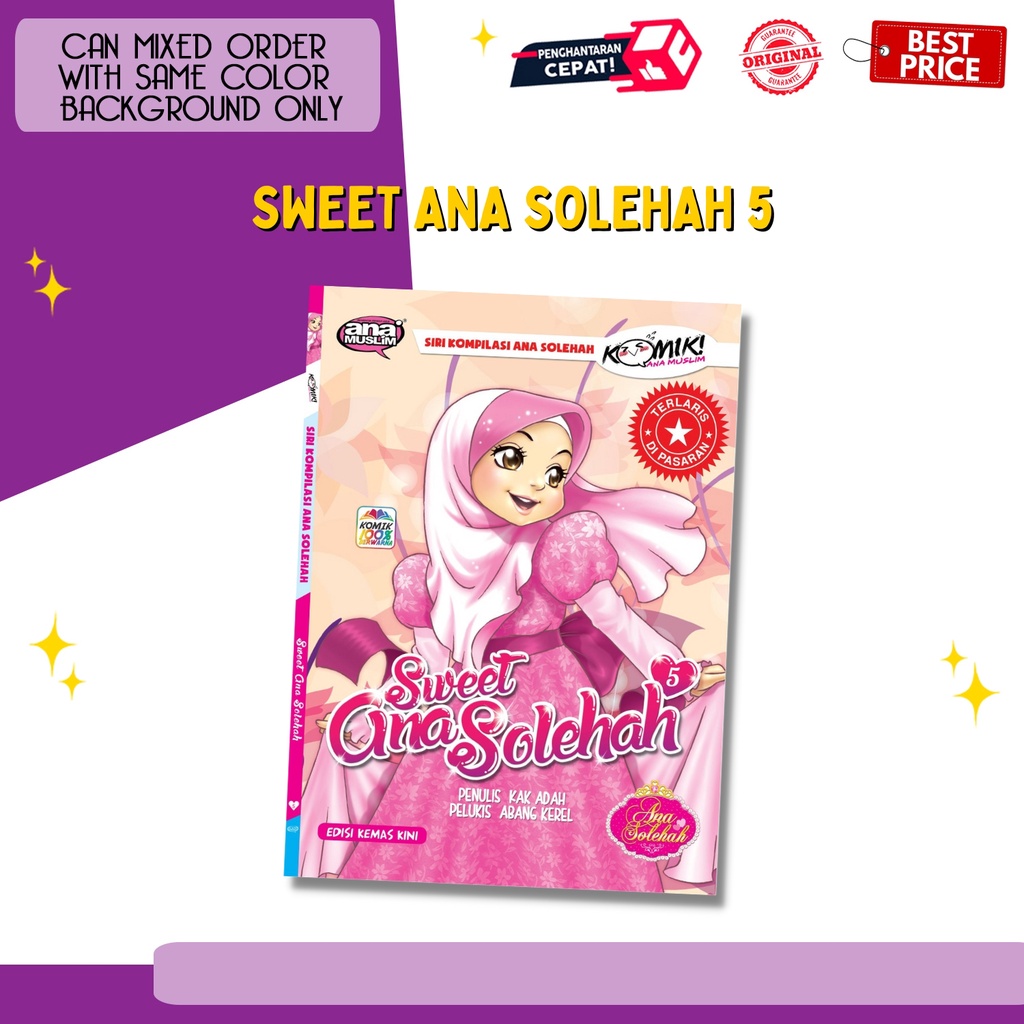 Sweet Ana Solehah 05 [Siri Kompilasi Ana Solehah] Komik Kanak-Kanak 100 ...