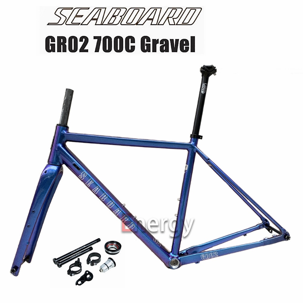 TSUNAMI SEABOARD GR02 กรอบถนนกรวด Off-Road กรอบดิสก์เบรกรุ่น 700c High-End อลูมิเนียม Retro แผน ...