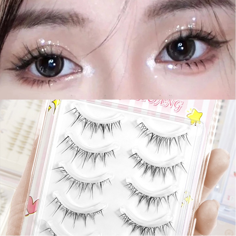 Little Devil Eyelashes Naturally Curled คอสเพลย์ขนตาปลอม Extension 5 ...