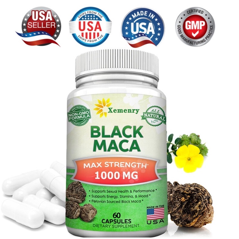 Maca Dietary Supplement Product [size 60-120 Capsules] [ 1 Box] Male ...