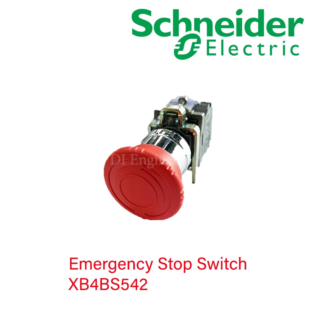 Emergency Stop Switch XB4 Series XB4BS542 ขนาด 22 mm 1NC แบบโลหะ ยี่ห้อ ...
