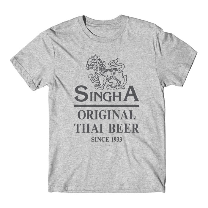 SINGH BEER DRAFT COTTON 100% SIZE M -3XL เสื้อยืด คอกลม ลาย เบียร์สิงห์ ...
