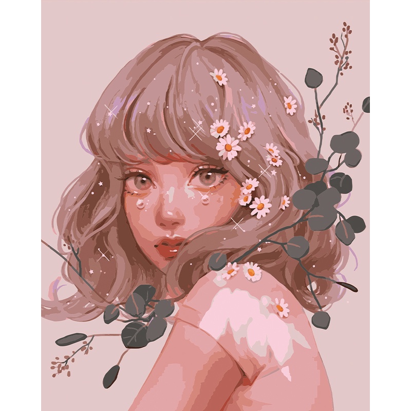 Orfon] ภาพวาดสีน้ํามัน รูปดอกไม้ 40x50 ซม. ของขวัญ สําหรับตกแต่งบ้าน DIY | Shopee Thailand