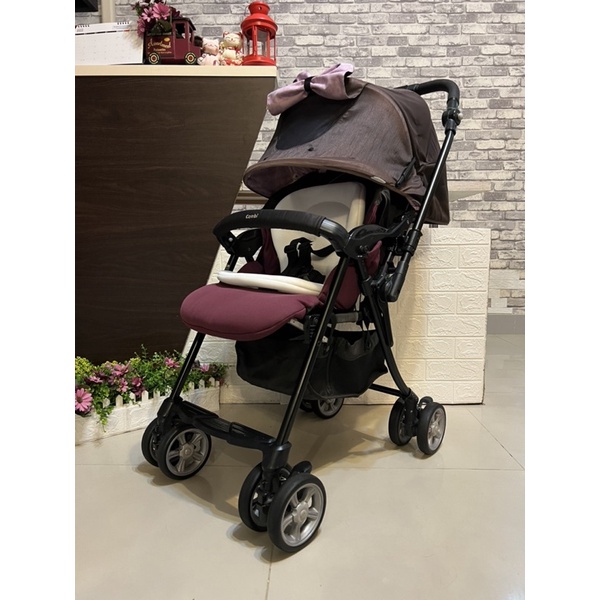 รถเข็น Combi รุ่น Miracle Turn auto 4 สีน้ำตาลม่วง พร้อมซัพพอร์ต | Shopee Thailand