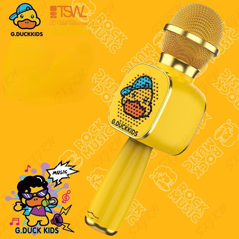 G.duck Little Yellow DUCK ไมโครโฟนไร้สาย บลูทูธ สไตล์ครอบครัว ร้องเพลง ...