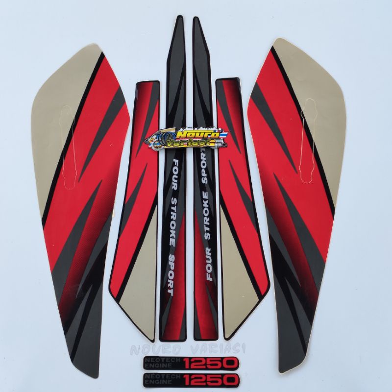 Merah Striping honda gl max glmax 1996 Red neo tech list body คุณภาพ ...