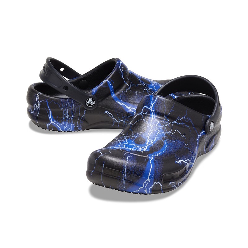 รองเท้าเชฟ Crocs Bistro Graphic Clog Lightning Bolts | Shopee Thailand