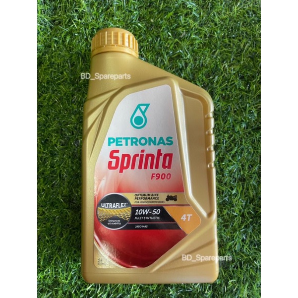 Petronas Sprinta F900 4T 10W50 สังเคราะห์แท้ 100% ปริมาณ 1l. | Shopee ...
