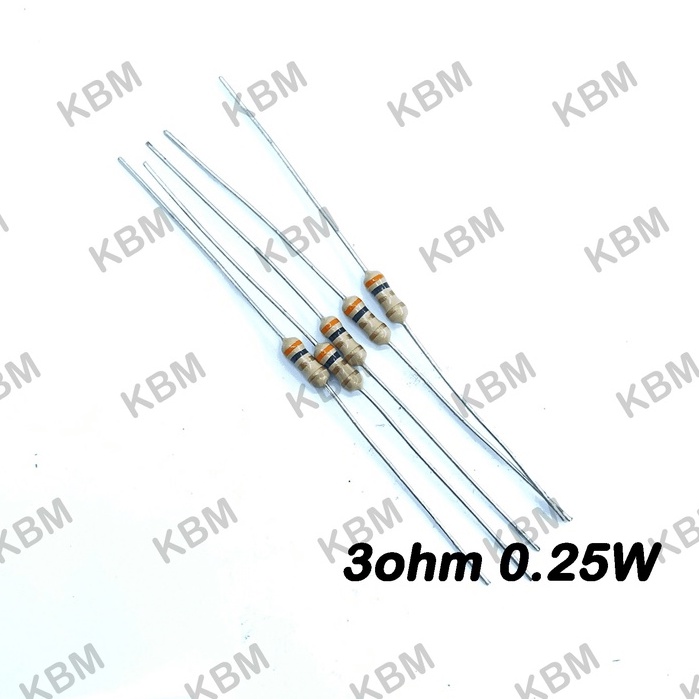 Resistor ตัวต้านทาน 3ohm 0.25W 3ohm 1W 3ohm 5W | Shopee Thailand
