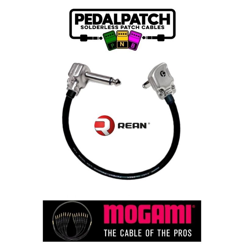 PEDAL PATCH CABLE สายพ่วงเอฟเฟค รุ่น REAN RP2RCF ใช้สายสัญญาณเสียง MOGAMI 2524 เลือกความยาวได้ ...