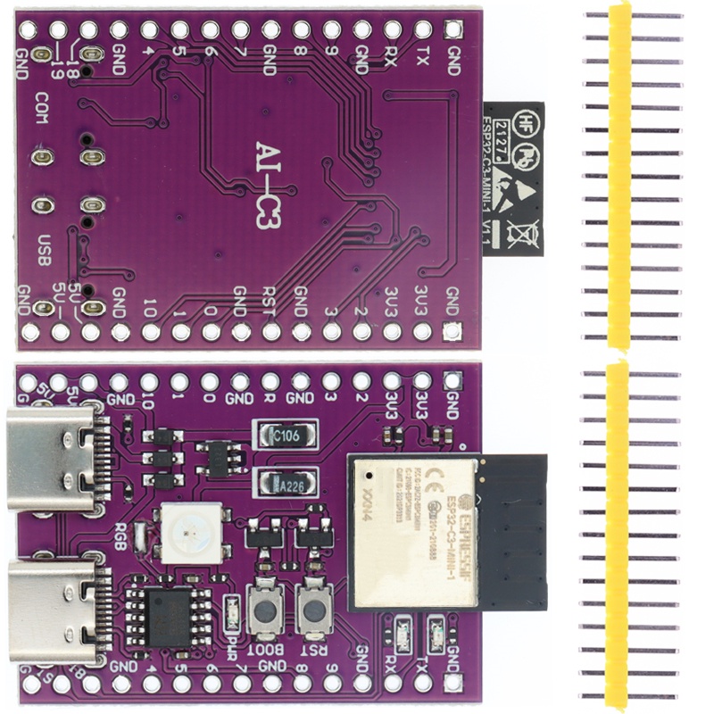 บอร์ดพัฒนา ESP32 ESP32-C3 AI-C3 ESP32-C3-DevKitM-1 ESP32-C3-MINI-1 AI-S3 ESP32-S3 N16R8 ESP32-S3 ...