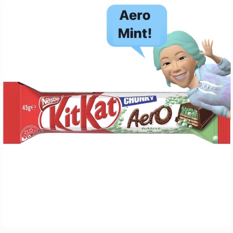 พร้อมส่ง🇦🇺 KitKat Chunky Aero Mint Chocolate Bar 45g | Shopee Thailand