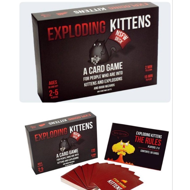 การ์ดเกมแมวระเบิด card game exploding kittens | Shopee Thailand