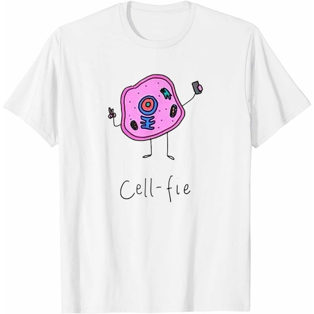 เสื้อขาว เสื้อคนอ้วนผญ แฟชั่นใหม่ Cellfie ตลกครูวิทยาศาสตร์ผ้าฝ้าย ...