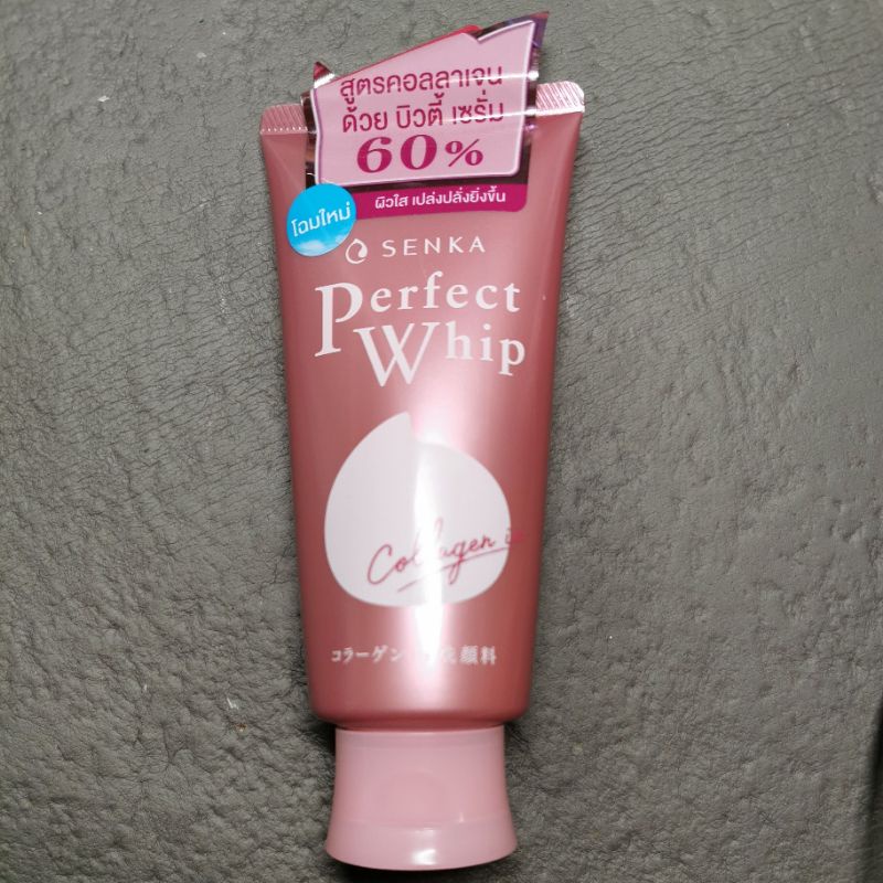 ฉลากไทยลดราคาพิเศษ Senka Perfect Whip Collagen 120ml | Shopee Thailand