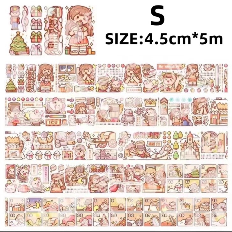 [Ready Stock] Small Mochi Paper Tape Sticker Whole Roll 5 Meters ...