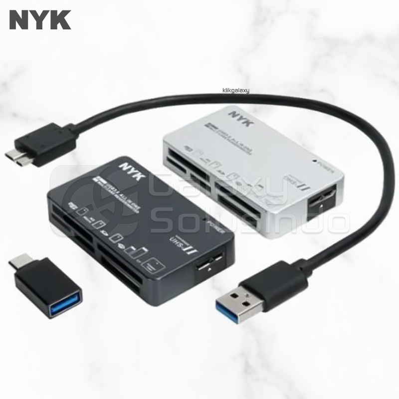 NYK C3-09 6 in 1 USB 3.0 พร้อมเครื่องอ่านการ์ด OTG Type-C | Shopee Thailand