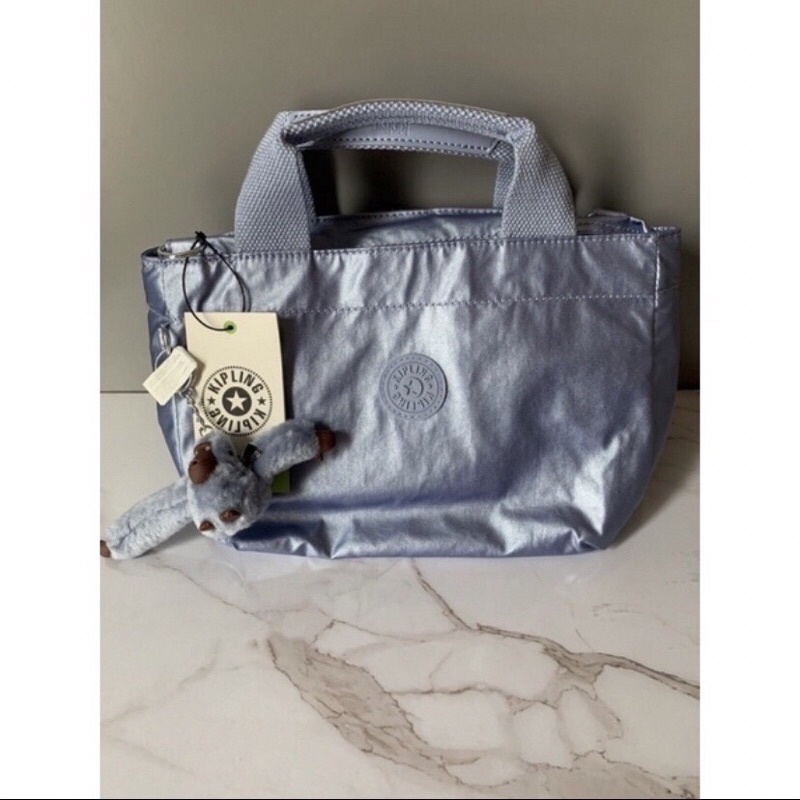 Kipling blue metallic ของแท้ 💯% | Shopee Thailand
