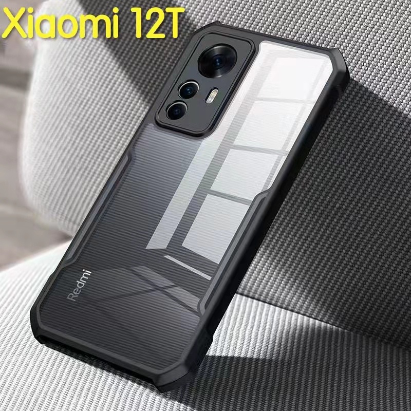Mi12T Pro(พร้อมส่งในไทย)เคสกันกระแทกขอบสีหลังใสXiaomi 12T/12T Pro/Mi ...