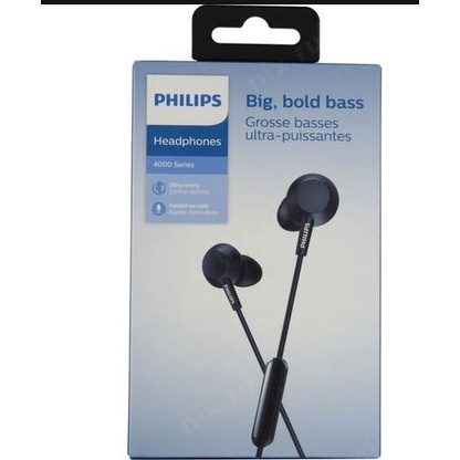 Philips TAE4105 In-ear headphones Bass with mic / TAE 4105 | Shopee ...