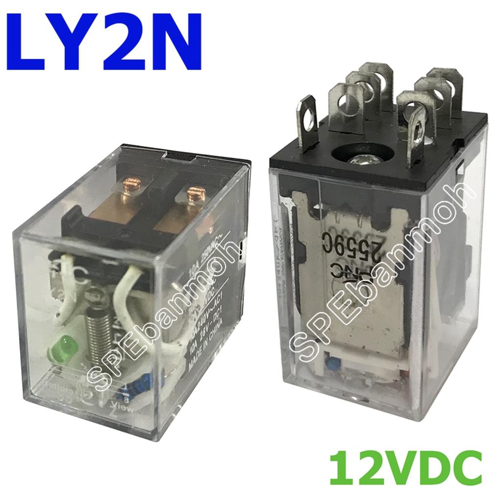 LY2N-12DC รีเล์ย์ LY2 (LY2 Relay) 12VDC 10A 250VAC 10A 28VDC | Shopee ...
