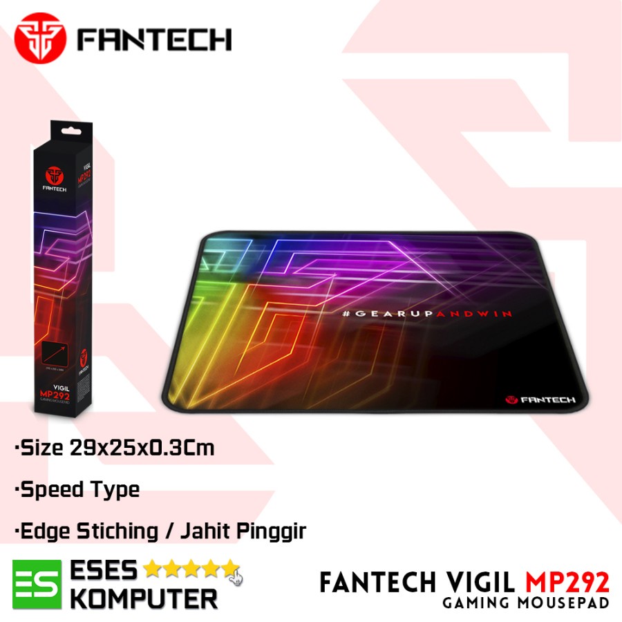 Fantech MP292 Vigil Speed Mousepad - เล่นเกม - 29x25x0.3CM - ต้นฉบับ | Shopee Thailand