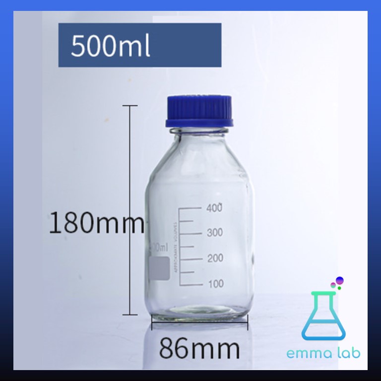 ขวดแก้ว ขวดสารเคมี แบบฝาเกลียว ขนาด 250, 500,1000,2000ml, Duran Bottle ...