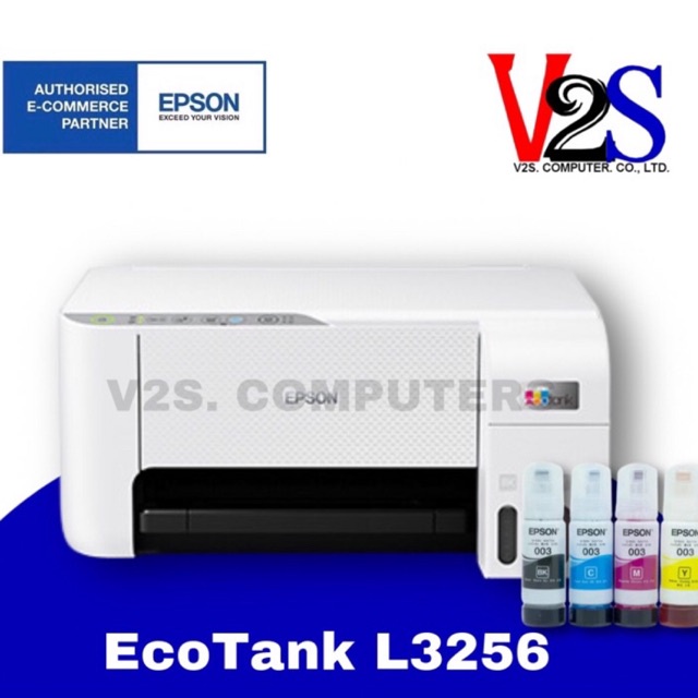 Epson EcoTank L3256 AIO Wi-Fi เครื่องพิมพ์มัลติฟังก์ชันแท้งสีขาว ...