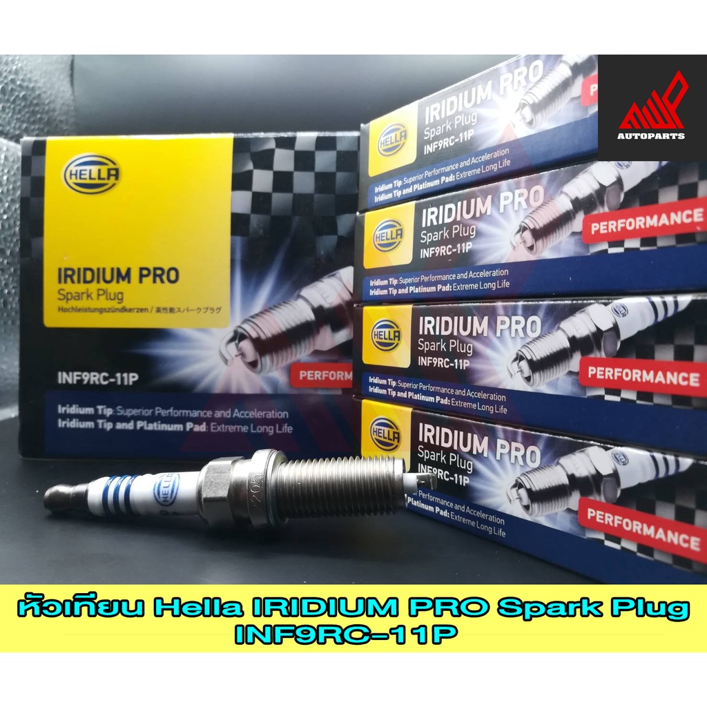 หัวเทียน Hella IRIDIUM PRO Spark Plug (INF9RC-11P) | Shopee Thailand