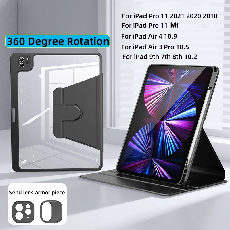 [case for ipad] 360°หมุนตั้ง/นอนได้ เคสไอแพดAir4/air5 10.9 Pro11 gen8 ...