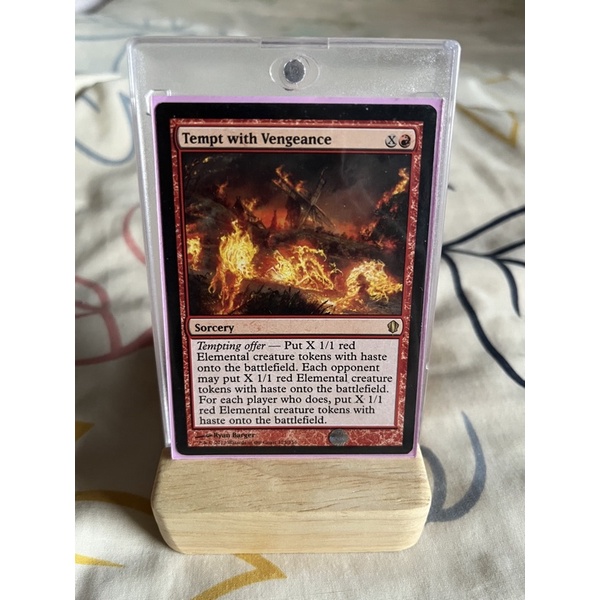การ์ด MTG Tempt with Vengeance Red Magic the gathering EDH รุ่น CMD13 ...
