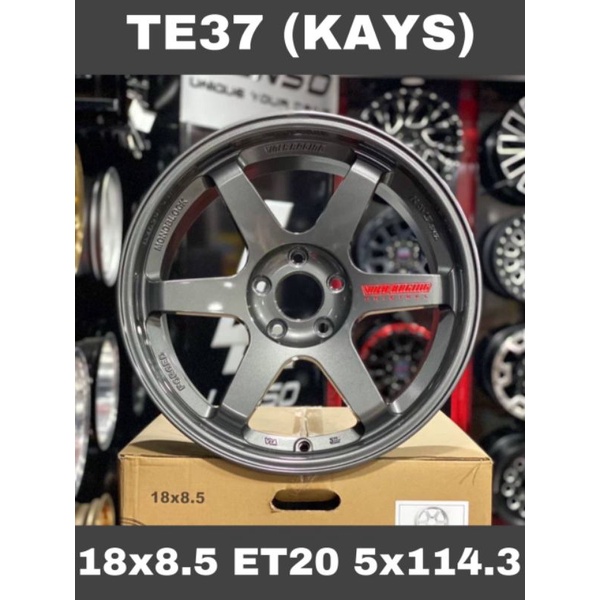 ล้อแม็คขอบ18"TE37-5รู114 ราคาต่อวง | Shopee Thailand