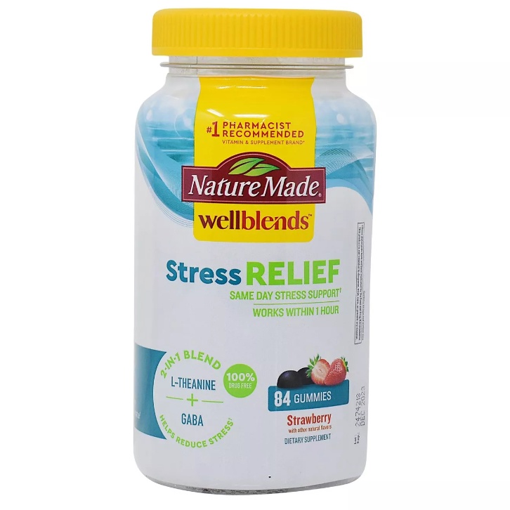 Nature Made Stress Relief Gummies Strawberry 84 Gummies | Shopee Thailand