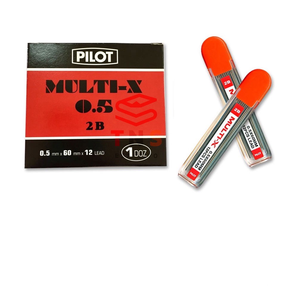 ไส้ดินสอกด 0.5 mm. 2B Multi-X ไพล็อต (บรรจุ 12 หลอด/กล่อง ) | Shopee ...