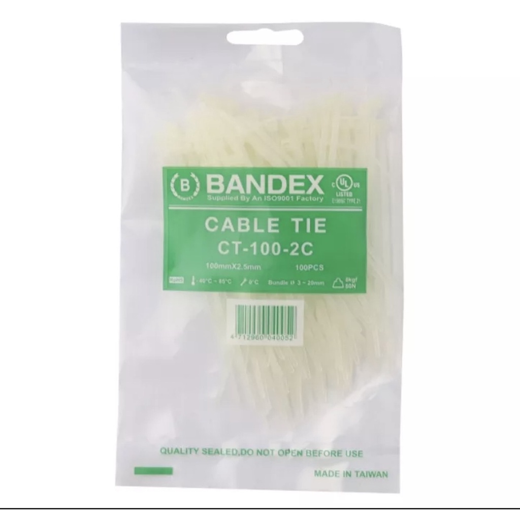 BANDEX CABLE TIE เคเบิ้ลไทร์ สายรัด คุณภาพดี แข็งแรง มีหลายขนาดให้เลือก ...