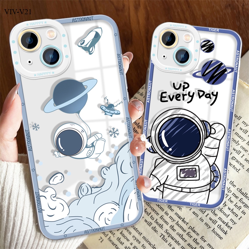 VIVO V25 V23E V23 V23E V20 V21 V21E S1 SE Pro 2021 5G เคสวีโว่ สำหรับ Angel Eyes Case Astronaut ...