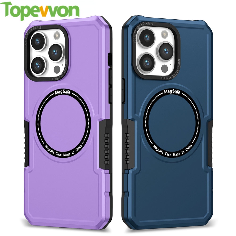 Topewon เคสโทรศัพท์มือถือ ป้องกันกระแทก แบบแม่เหล็กไร้สาย สําหรับ ...
